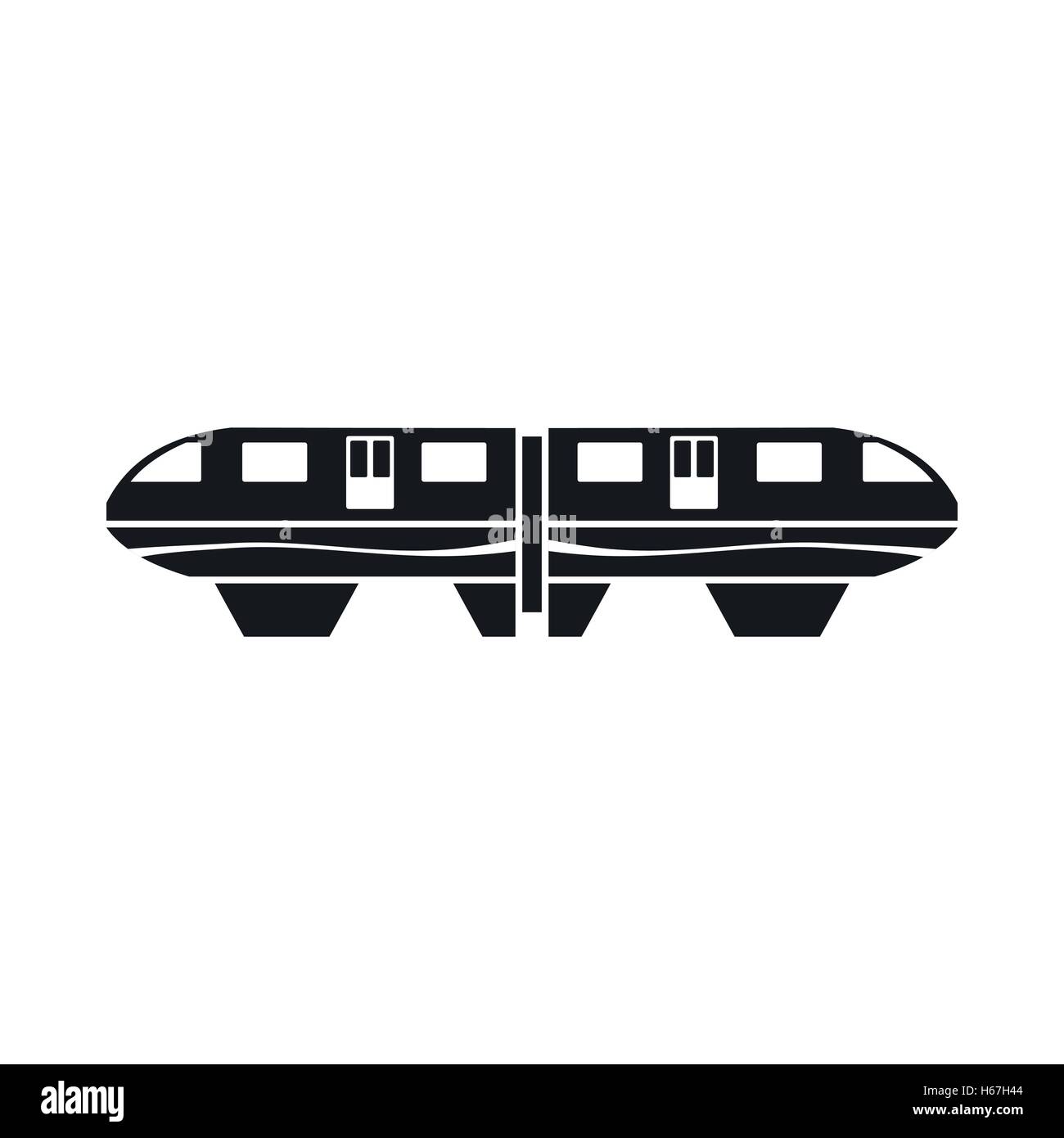 Monorail train icon, simple style Stock Vector Image & Art - Alamy