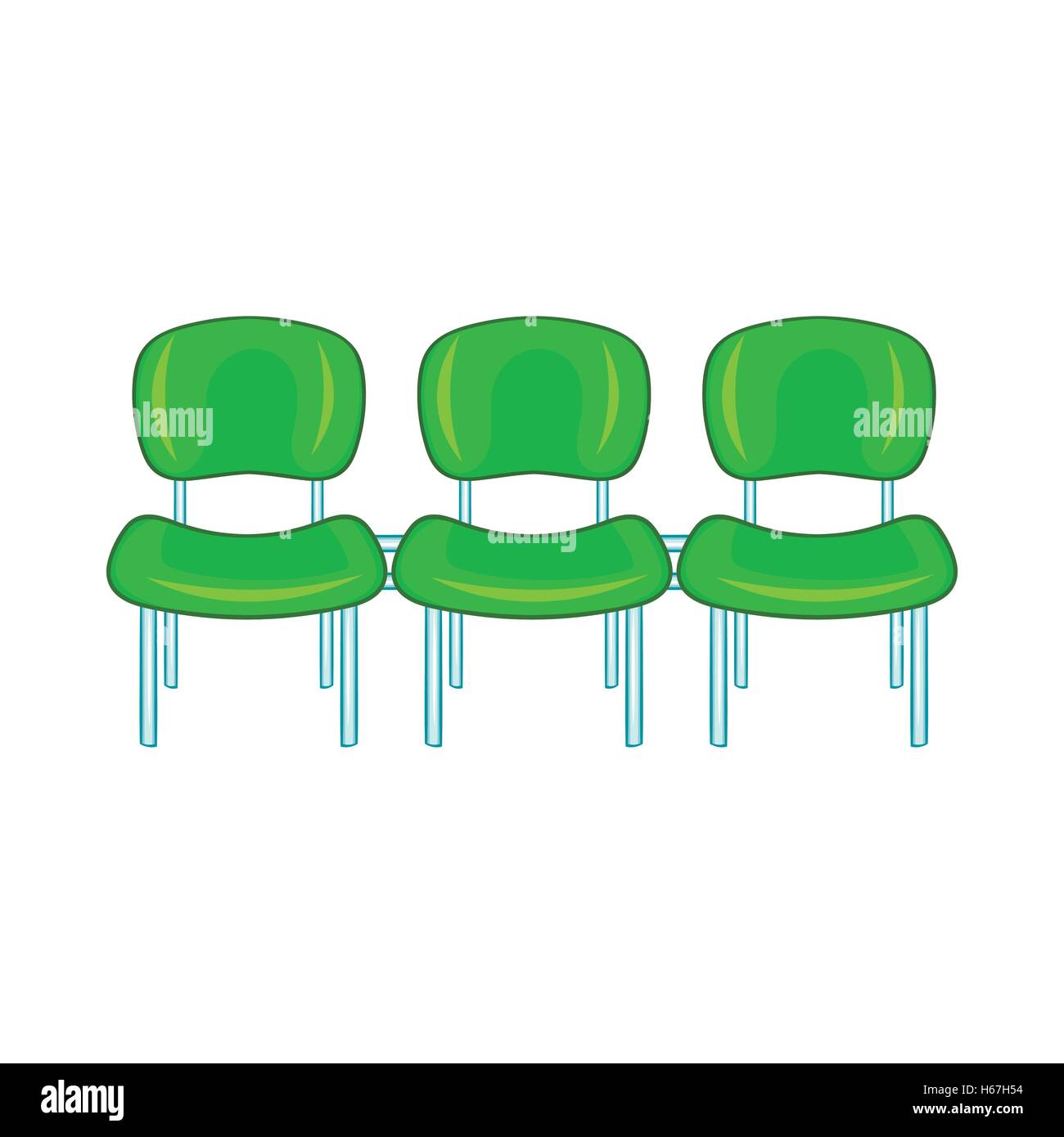 Green airport seats icon, cartoon style Stock Vector Image & Art - Alamy