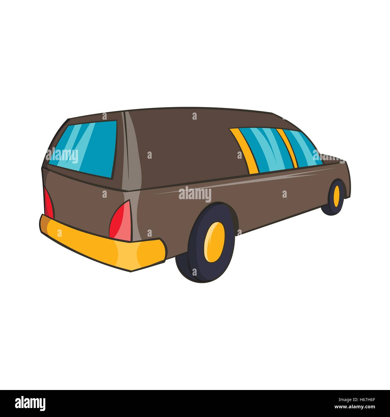 Cartoon hearse car hi-res stock photography and images - Alamy