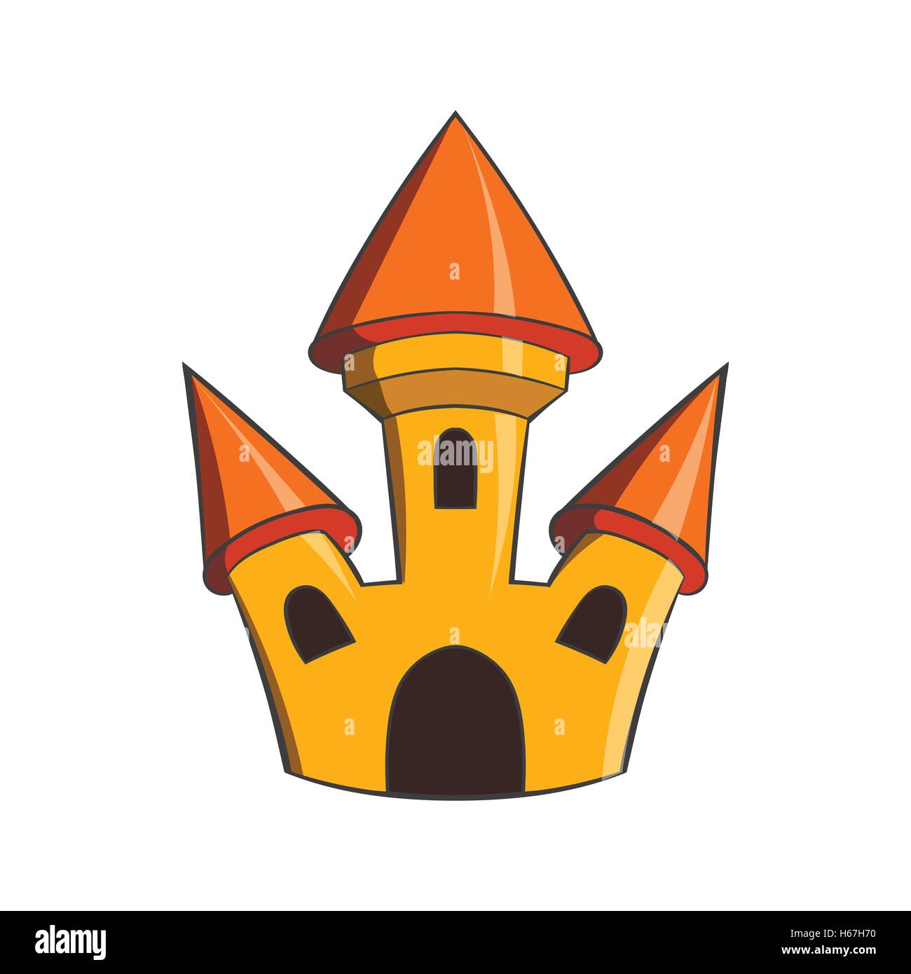 Historic castle in germany Stock Vector Images - Alamy