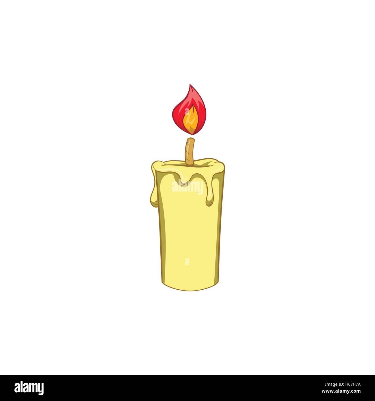 Candle icon, cartoon style Stock Vector Image & Art - Alamy