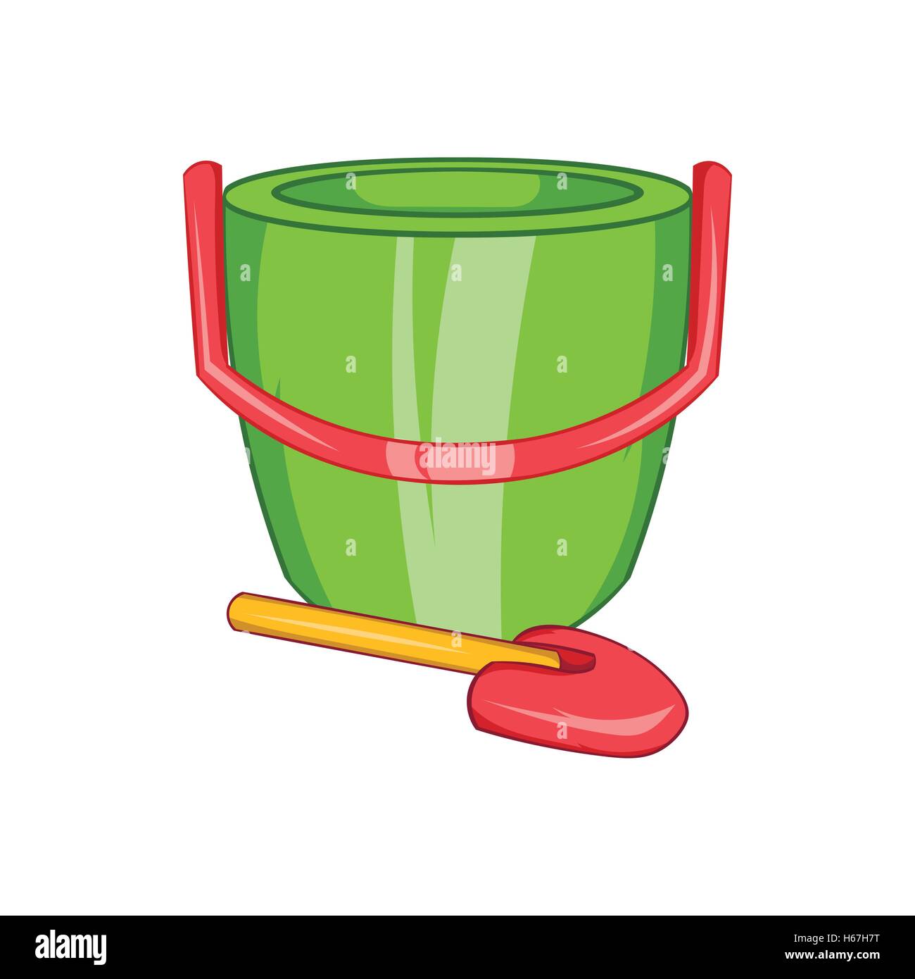 Vintage isolated beach toy Stock Vector Images - Alamy