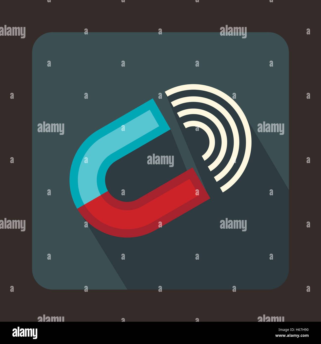 Horseshoe magnet icon, flat style Stock Vector Image & Art - Alamy