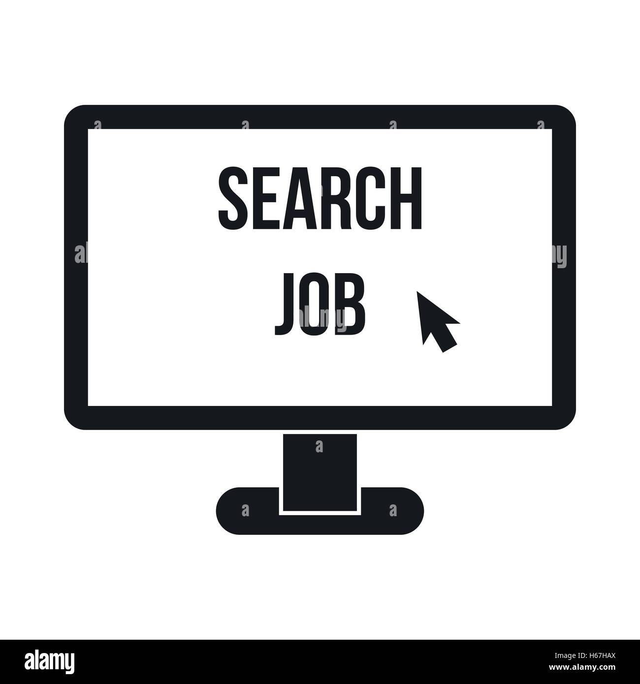 Search Job icon, simple style Stock Vector Image & Art - Alamy