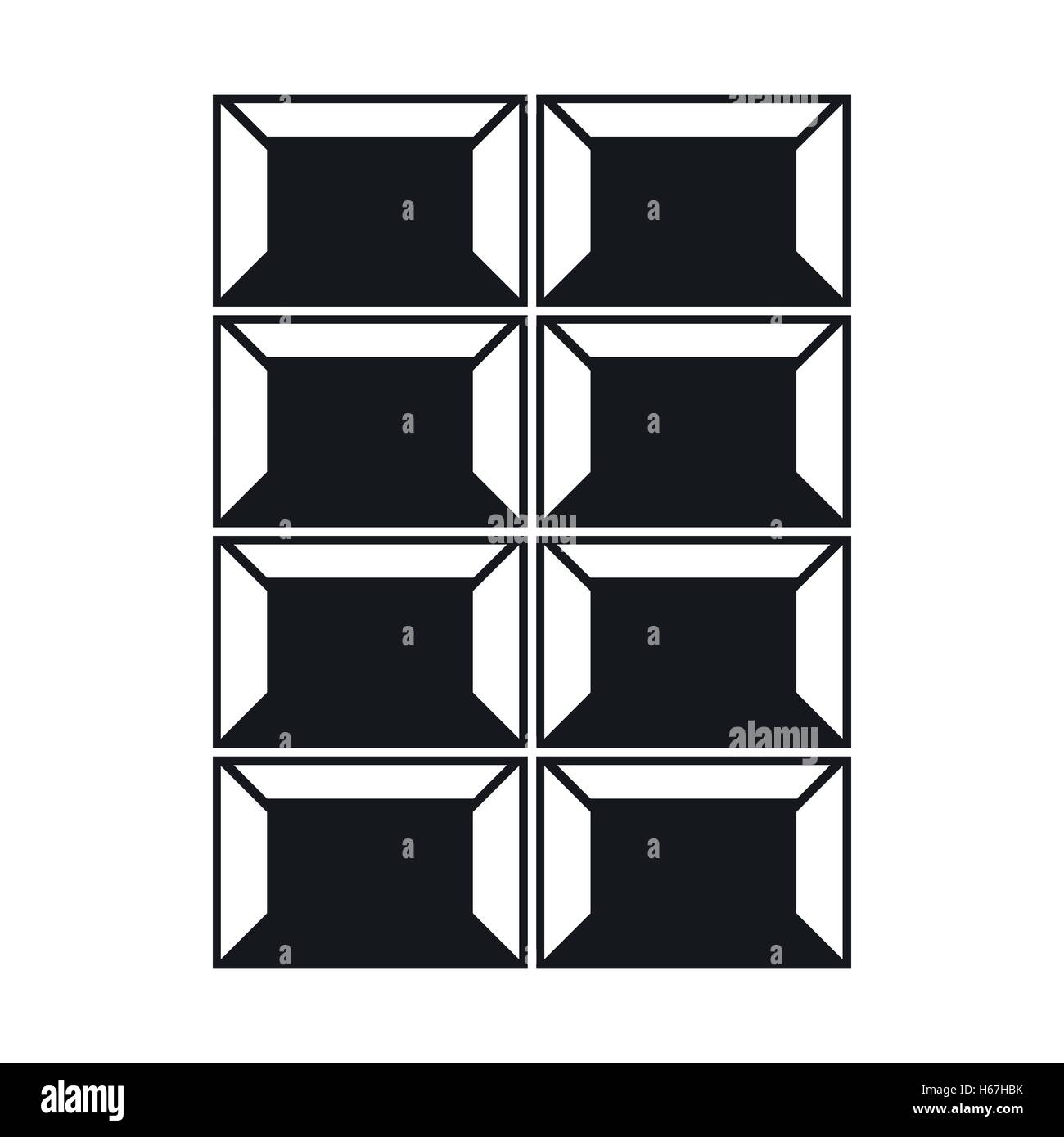 Dark chocolate icon, simple style Stock Vector Image & Art - Alamy