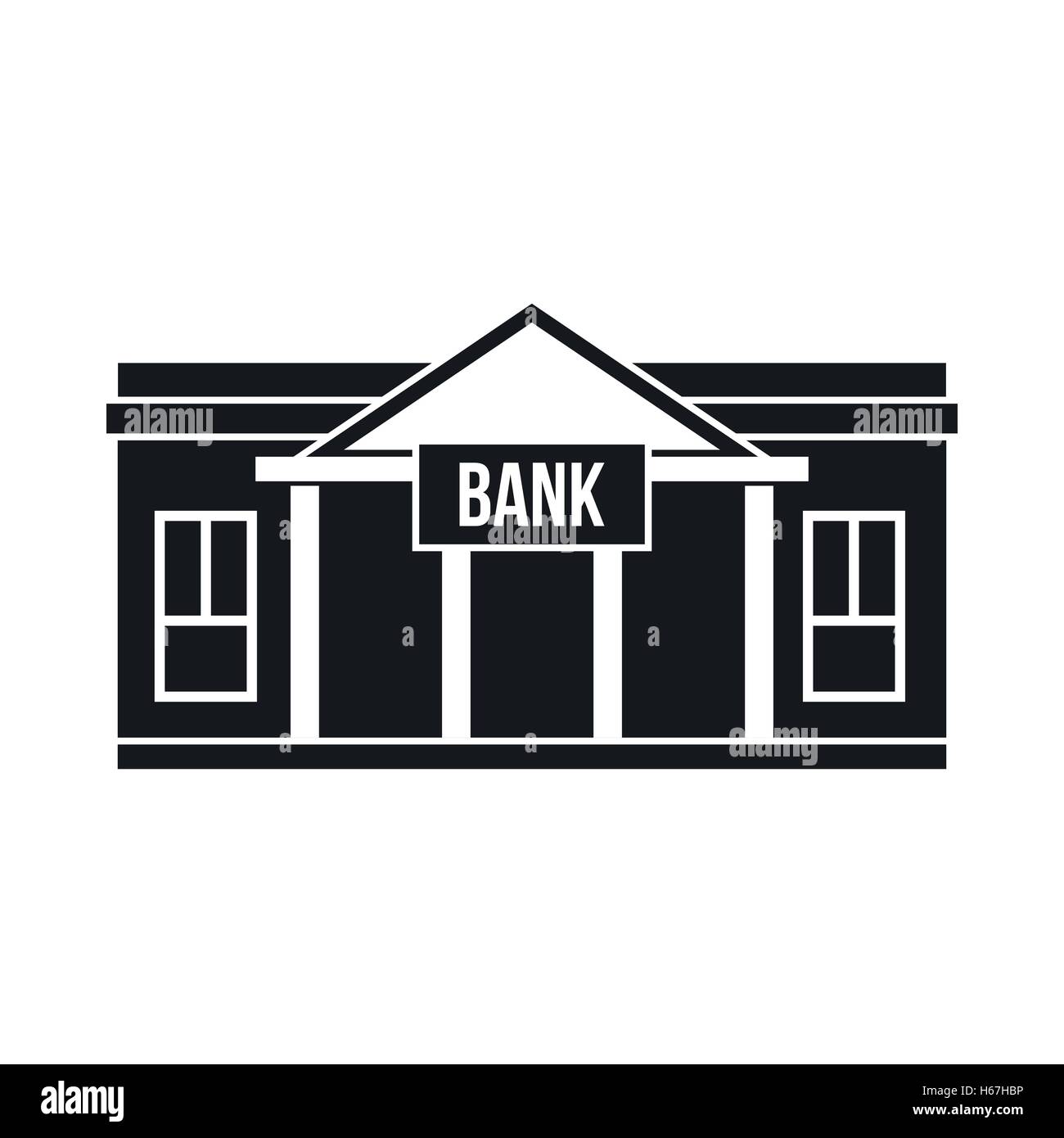 Bank building icon, simple style Stock Vector Image & Art - Alamy