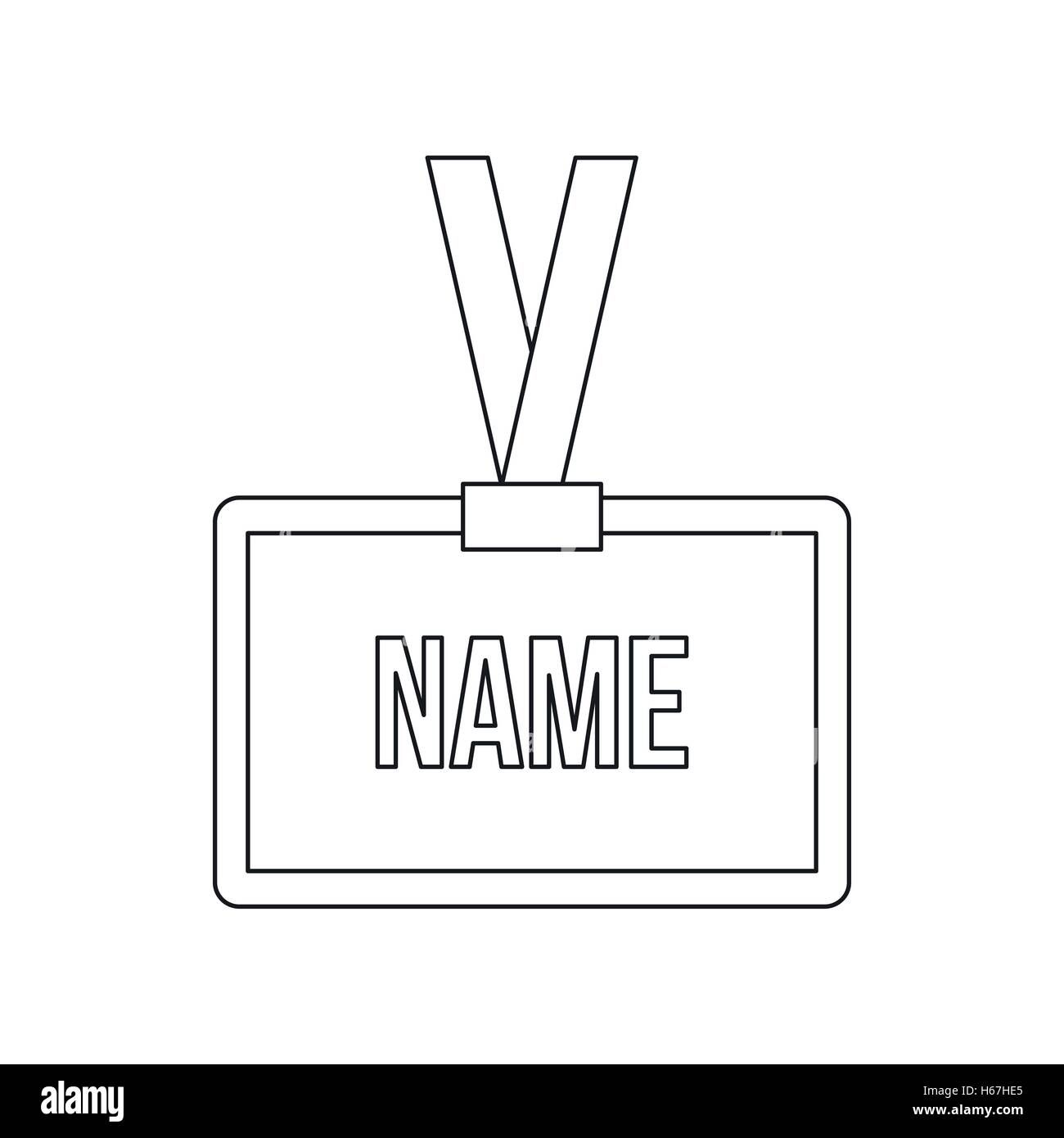 Icon strap vector white card Stock Vector Images - Alamy