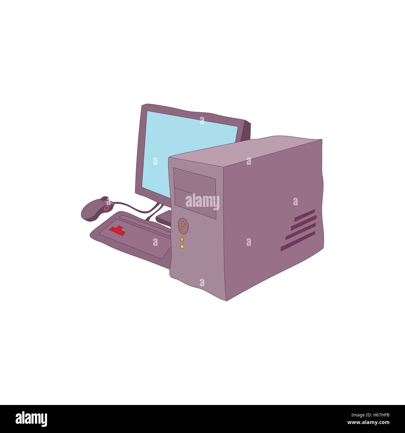 Computer icon, cartoon style Stock Vector Image & Art - Alamy