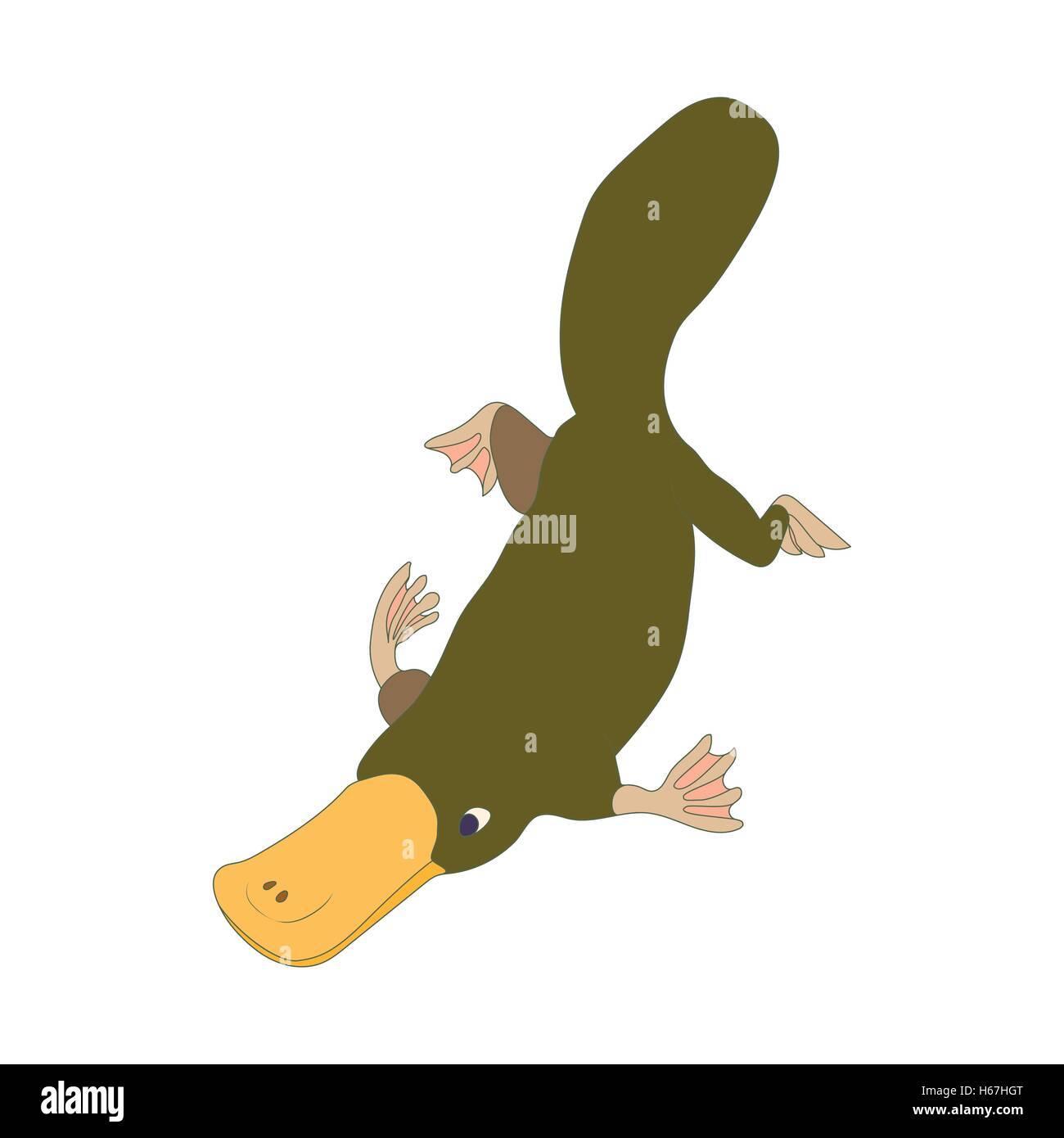 Platypus icon, cartoon style Stock Vector Image & Art - Alamy