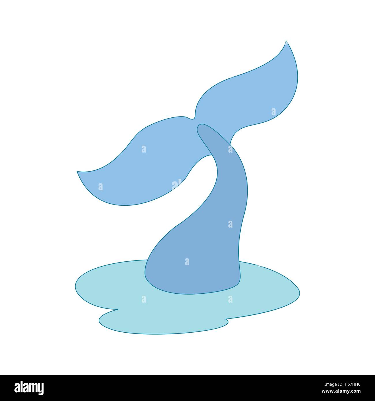 Fin of dolphin icon, cartoon style Stock Vector Image & Art - Alamy