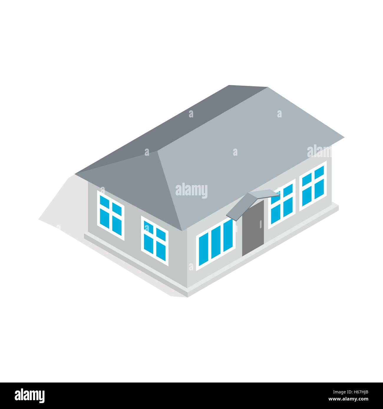 Gray house icon, isometric 3d style Stock Vector Image & Art - Alamy