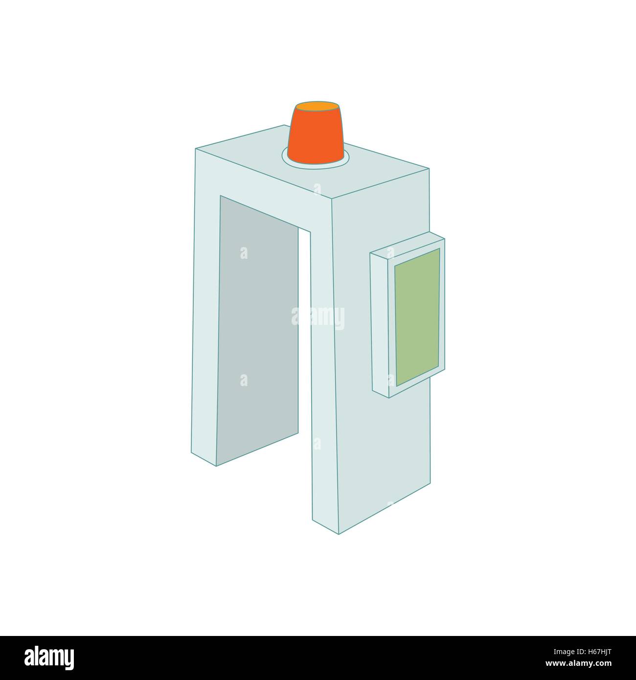 Metal detector icon, cartoon style Stock Vector Image & Art - Alamy