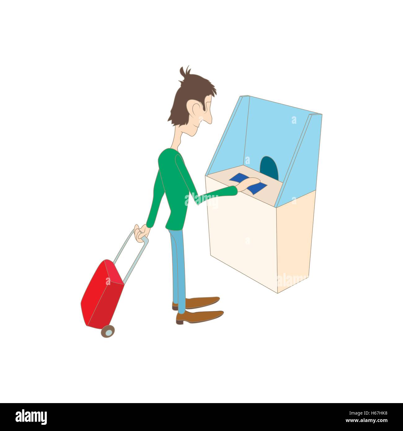 Check in desk ticket Stock Vector Images - Alamy