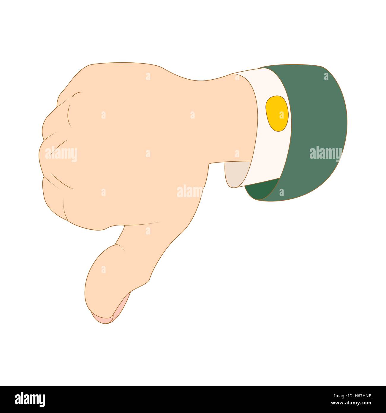 Thumb down dislike icon, cartoon style Stock Vector Image & Art - Alamy