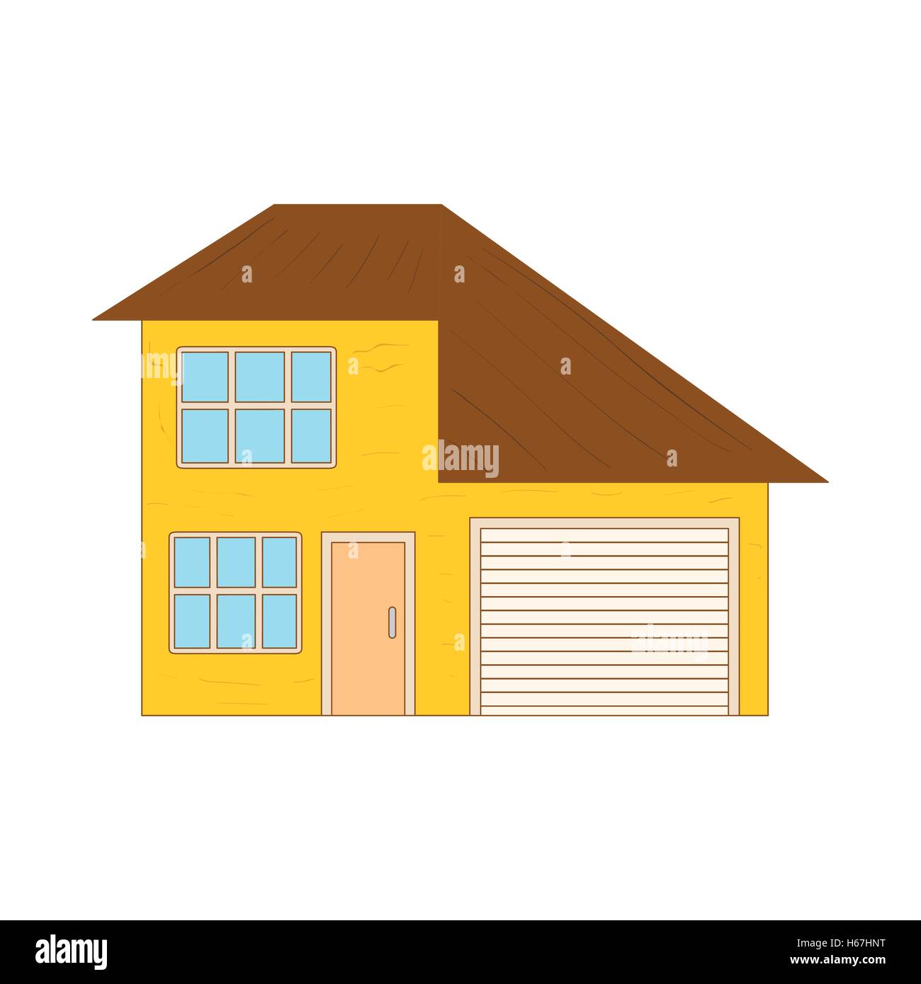 Two storey house icon icon cartoon hi-res stock photography and images ...