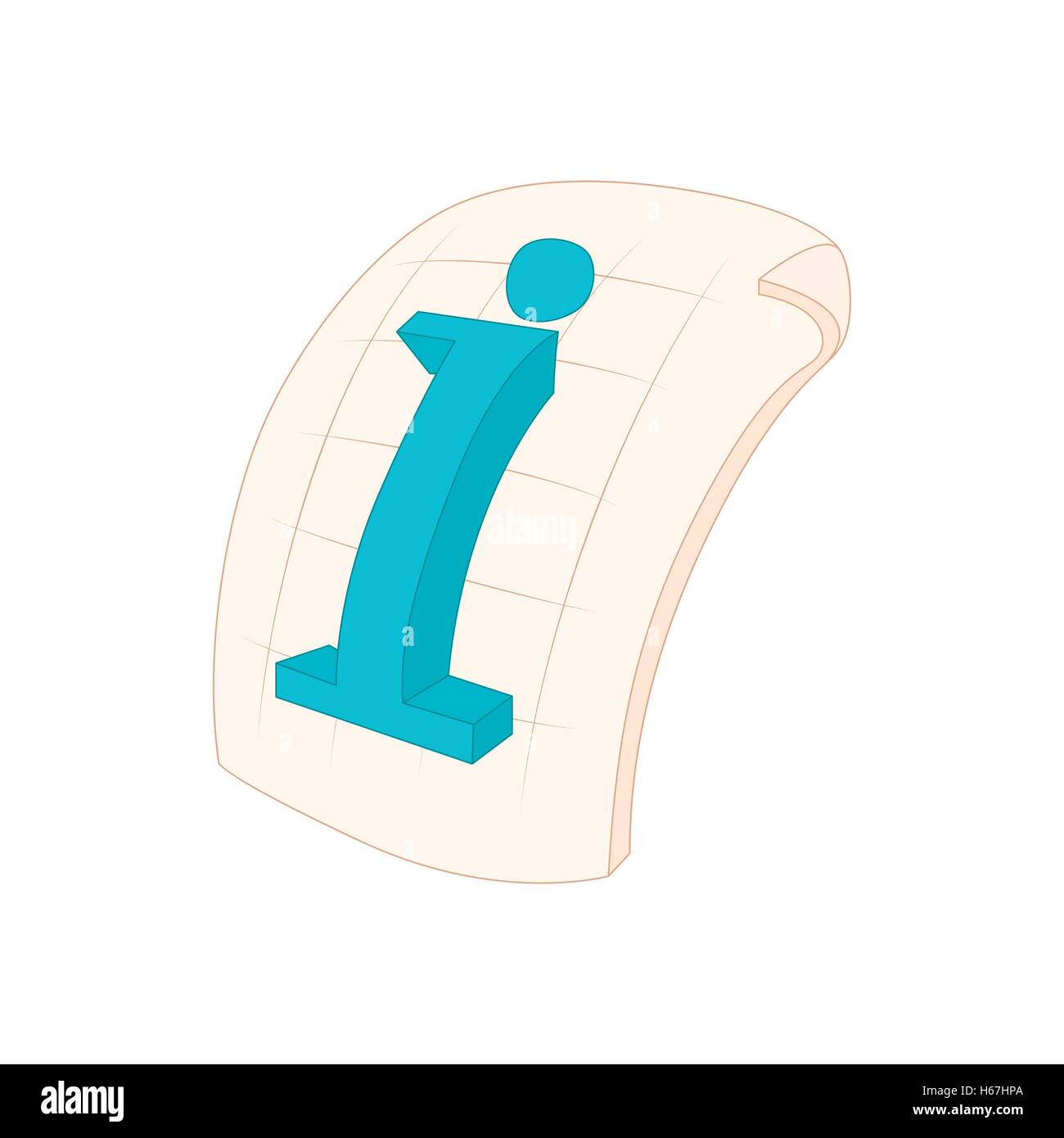 Information file icon in cartoon style Stock Vector Image & Art - Alamy