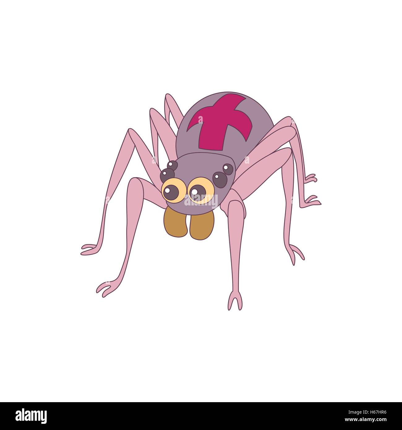 Spider icon in cartoon style Stock Vector Image & Art - Alamy