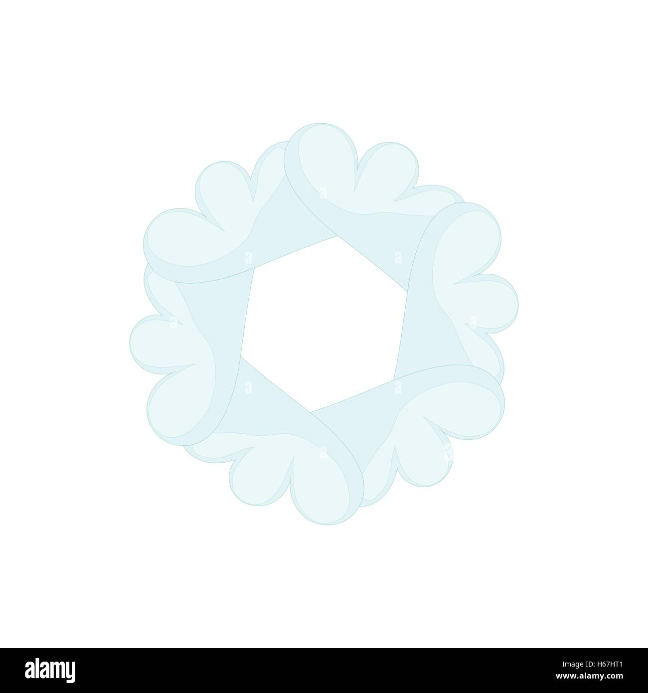 Light blue abstract circle icon, cartoon style Stock Vector Image & Art ...