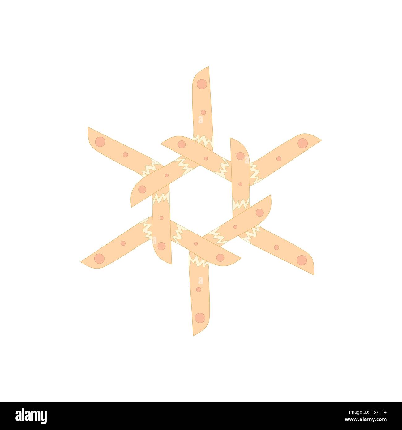 Light pink abstract shape icon, cartoon style Stock Vector Image & Art ...
