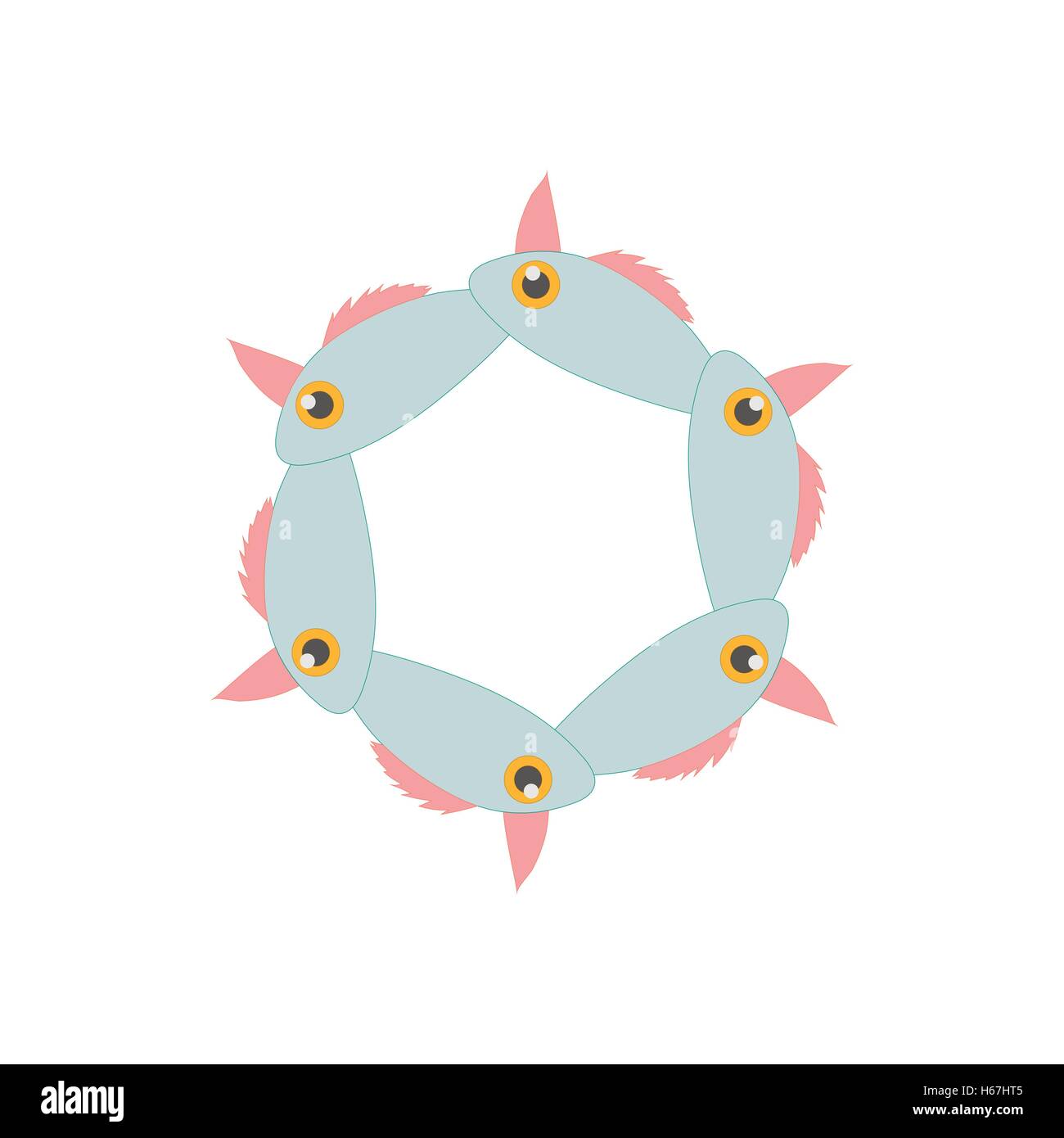 Light blue abstract circle icon, cartoon style Stock Vector Image & Art ...