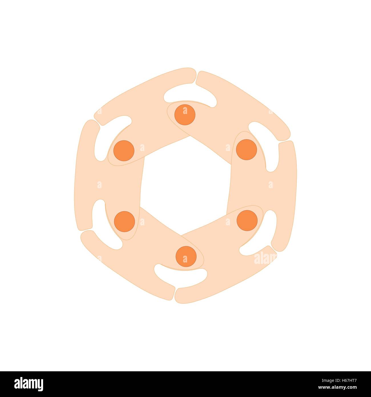 Light pink abstract shape icon, cartoon style Stock Vector Image & Art ...