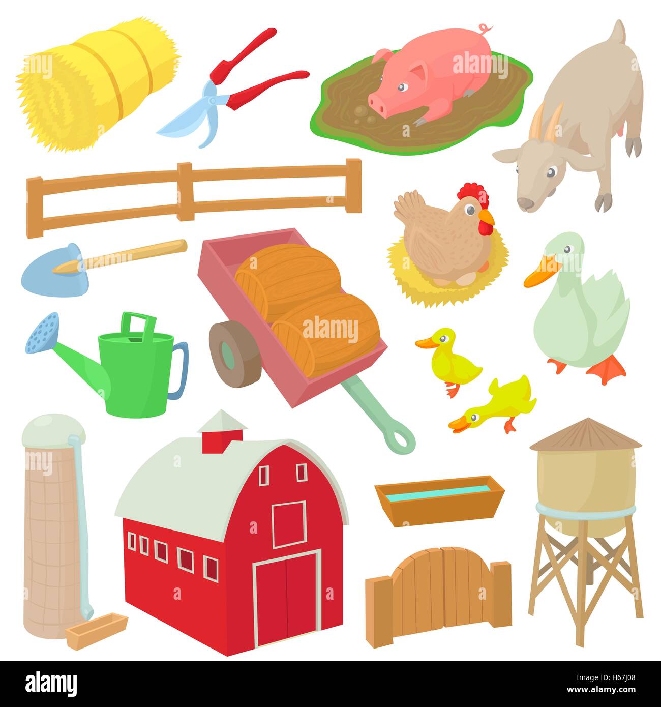 Farm Village Cartoon Stock Photos & Farm Village Cartoon Stock Images ...