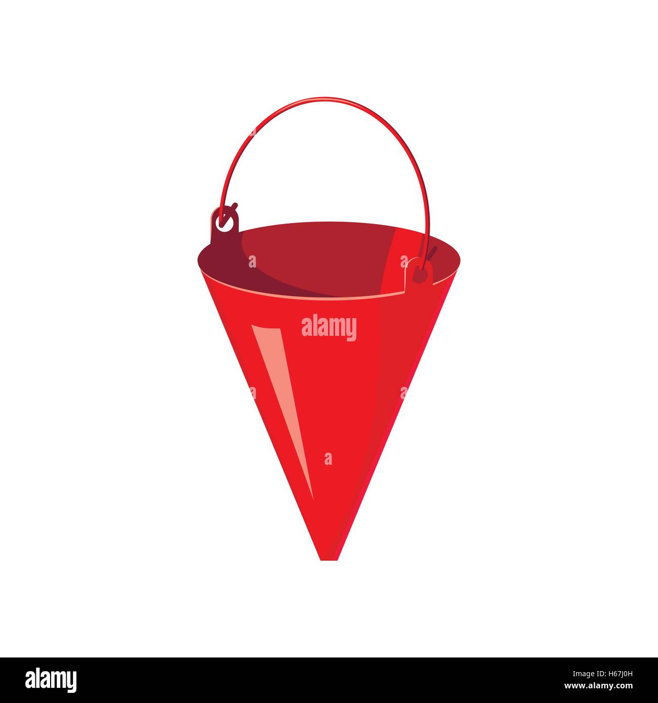 Red fire bucket icon, cartoon style Stock Vector Image & Art - Alamy