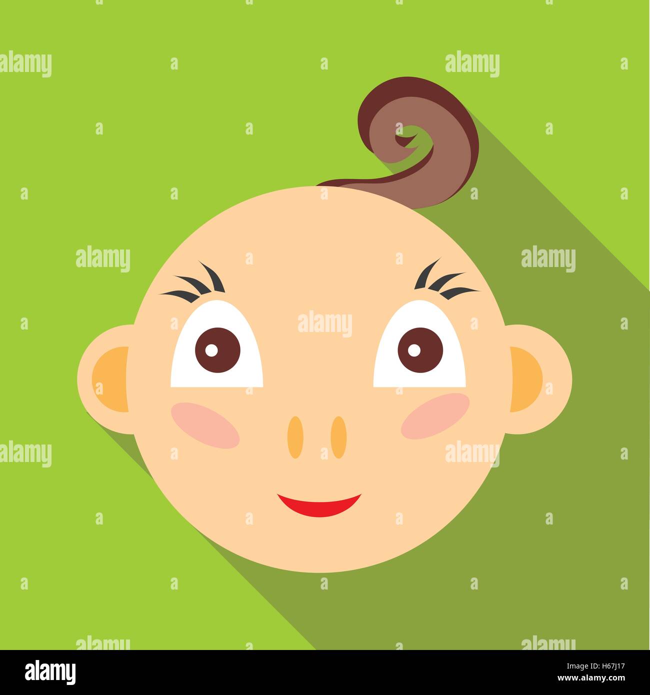Cute baby boy icon, flat style Stock Vector Image & Art - Alamy