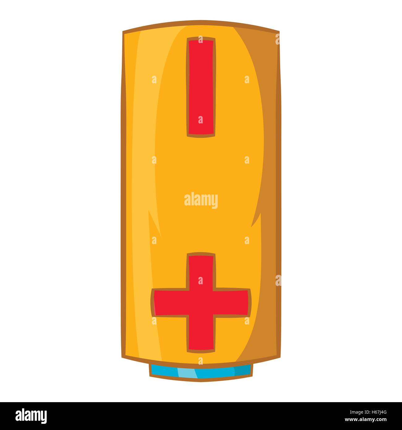 Yellow battery icon, cartoon style Stock Vector Image & Art - Alamy