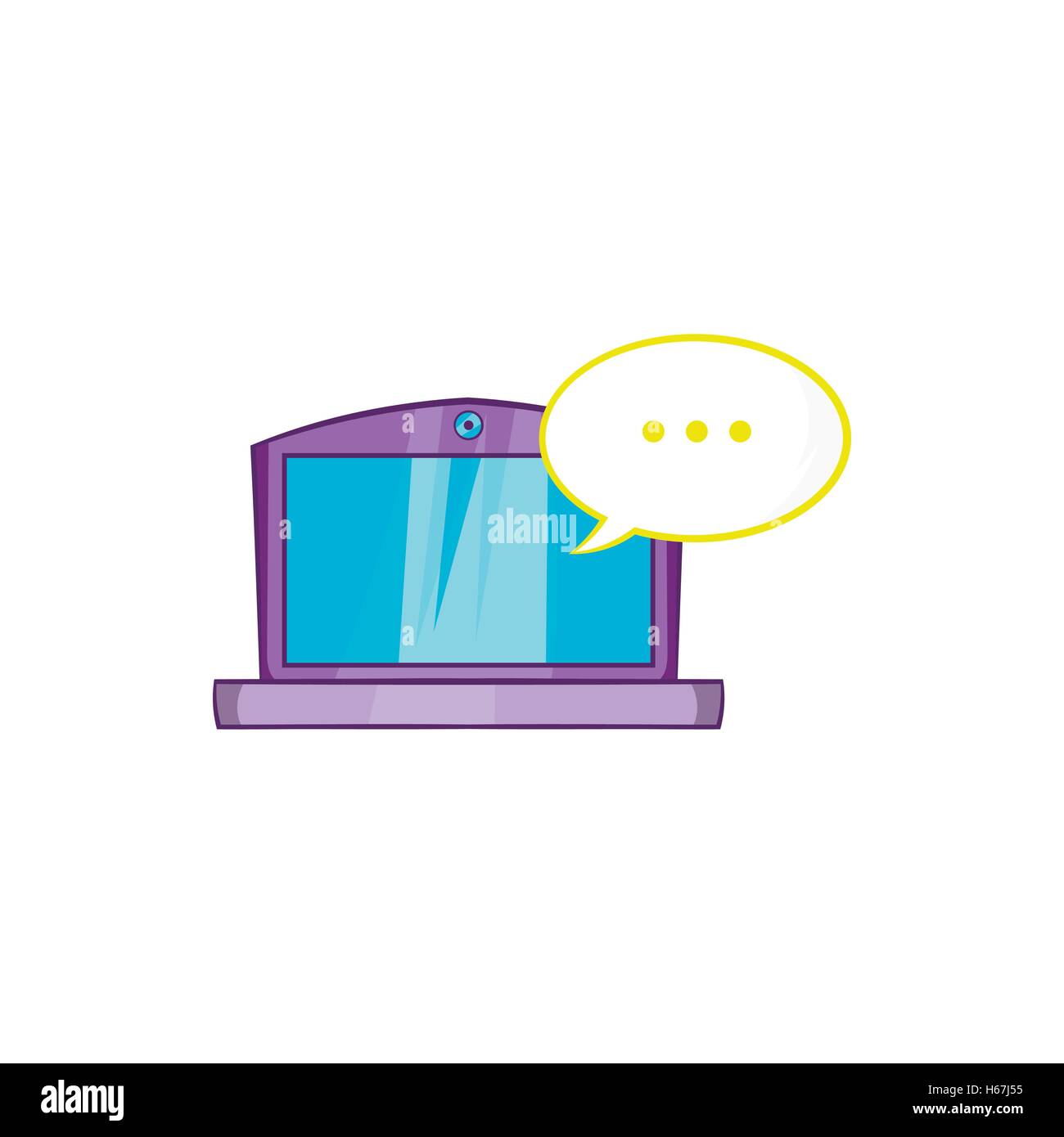 Online computer chat icon, cartoon style Stock Vector Image & Art - Alamy