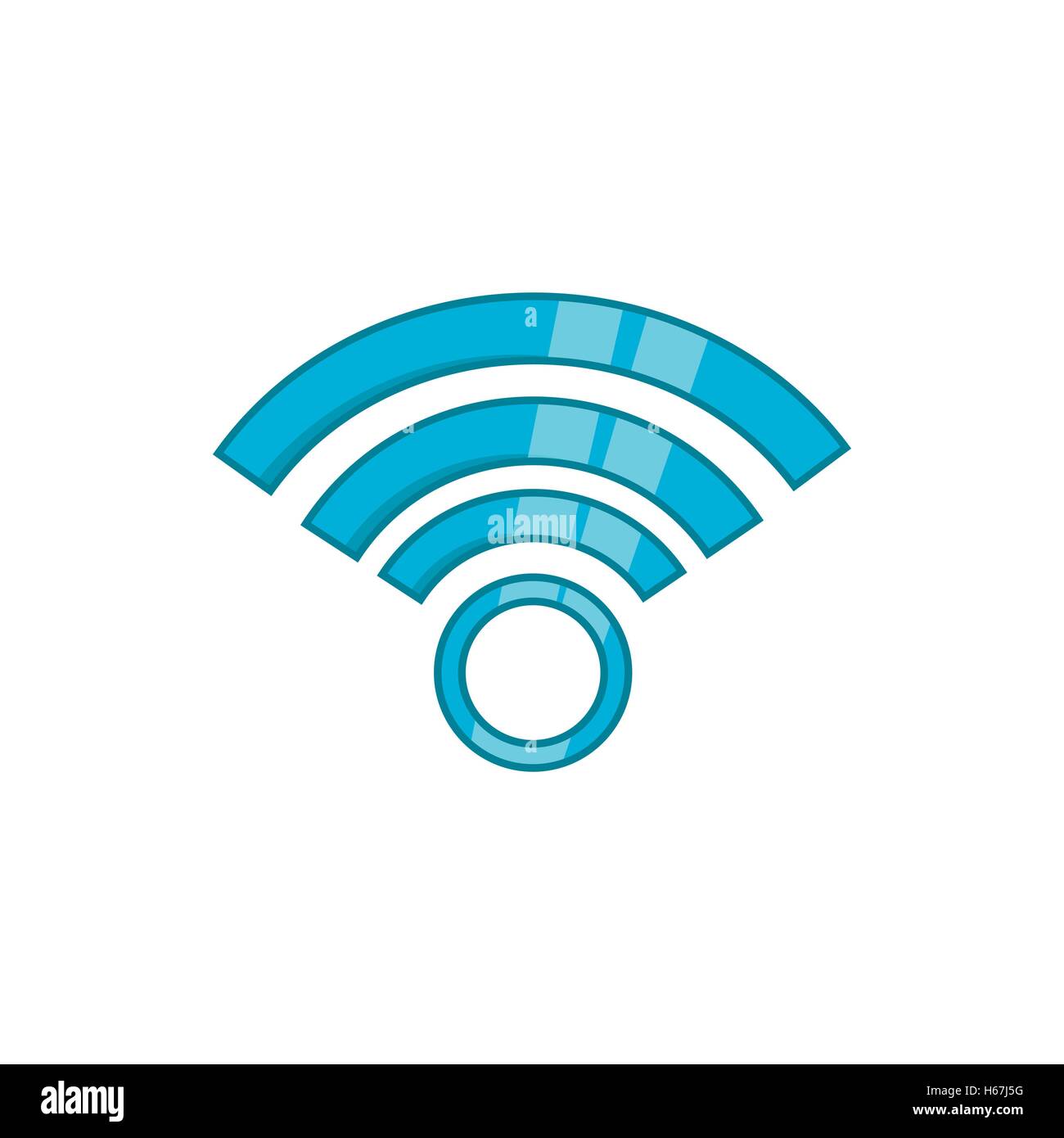 Wireless network symbol icon, cartoon style Stock Vector Image & Art ...