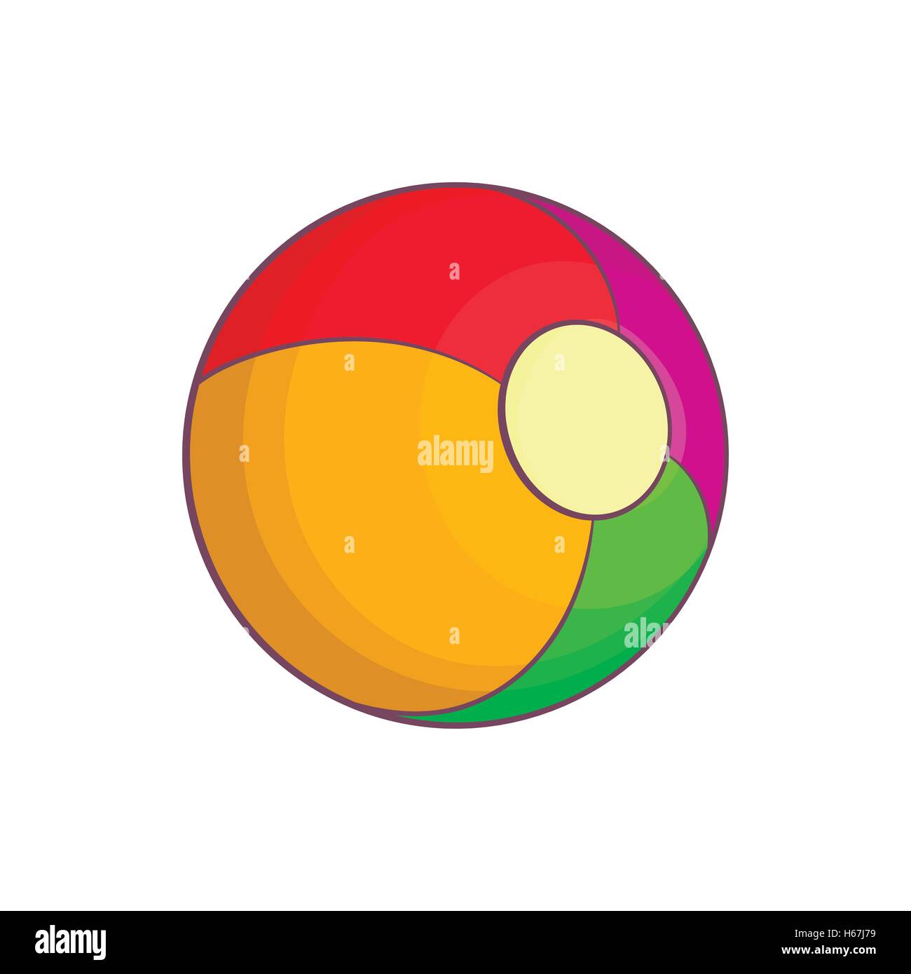 Ball icon, cartoon style Stock Vector Image & Art - Alamy