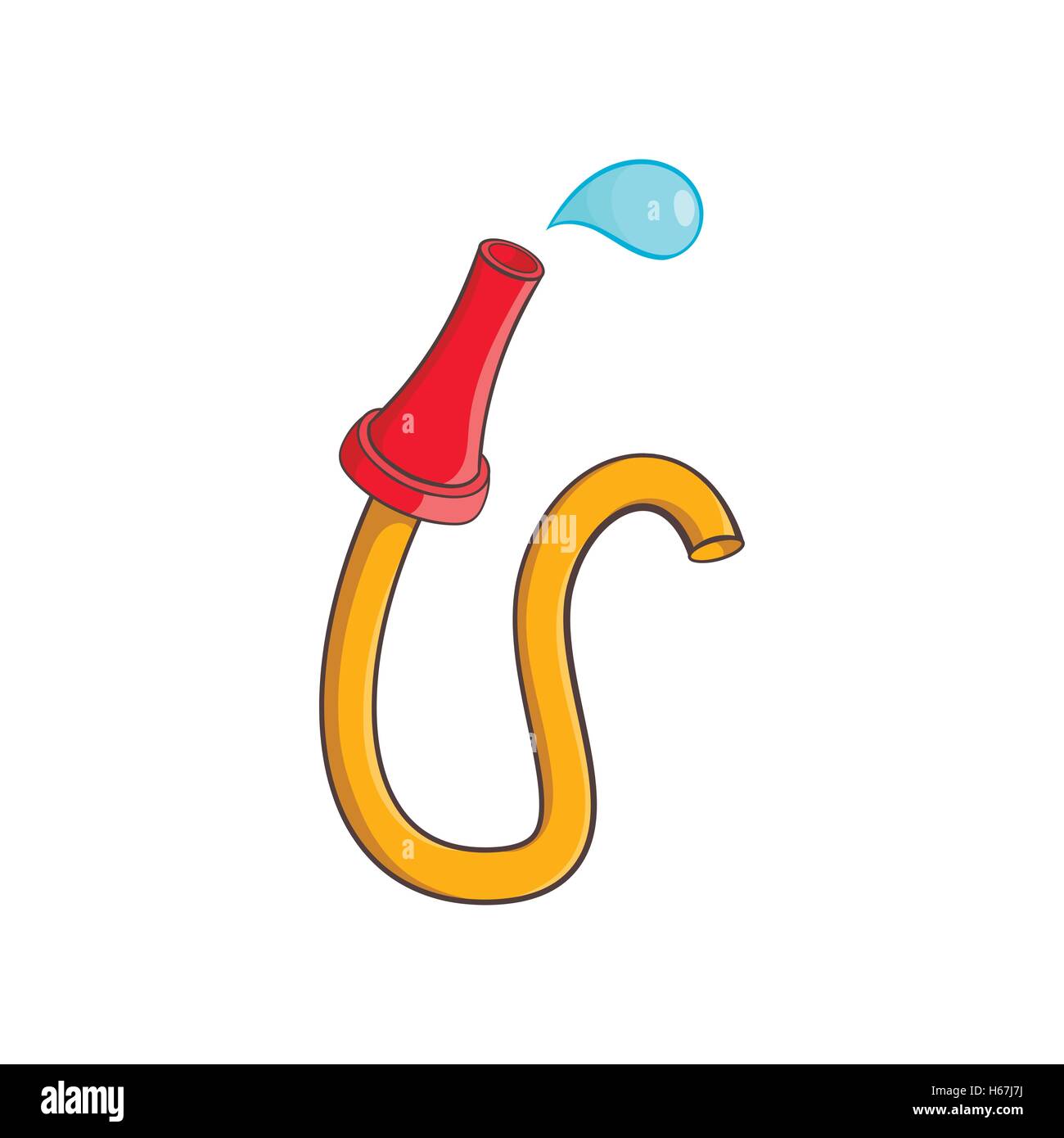 Nozzle fire hose reel Cut Out Stock Images & Pictures - Alamy