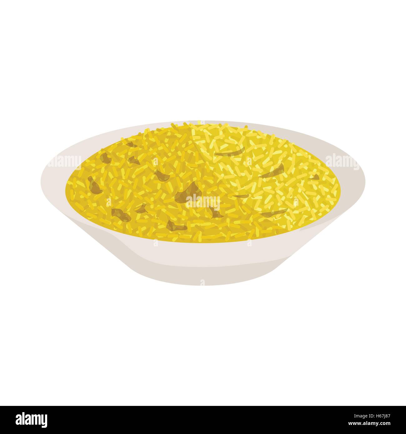 Yellow rice icon, cartoon style Stock Vector Image & Art - Alamy
