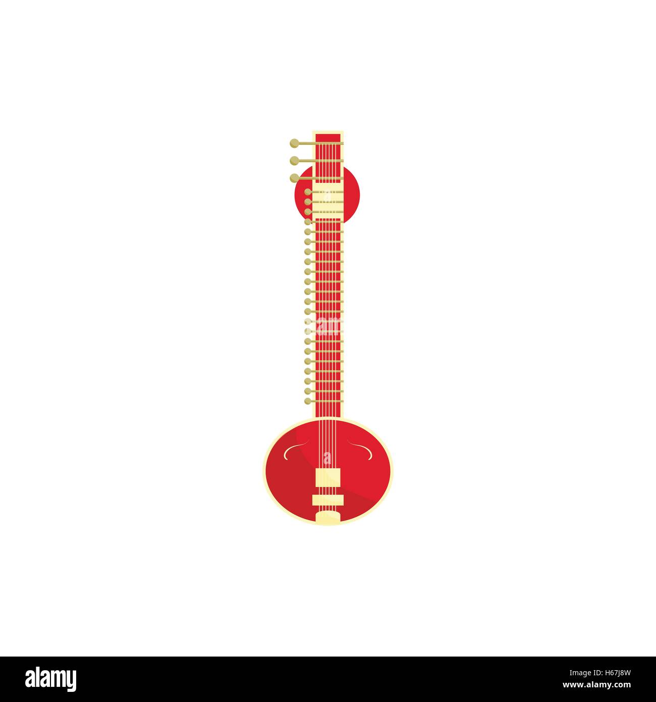 Sitar icon, cartoon style Stock Vector Image & Art - Alamy