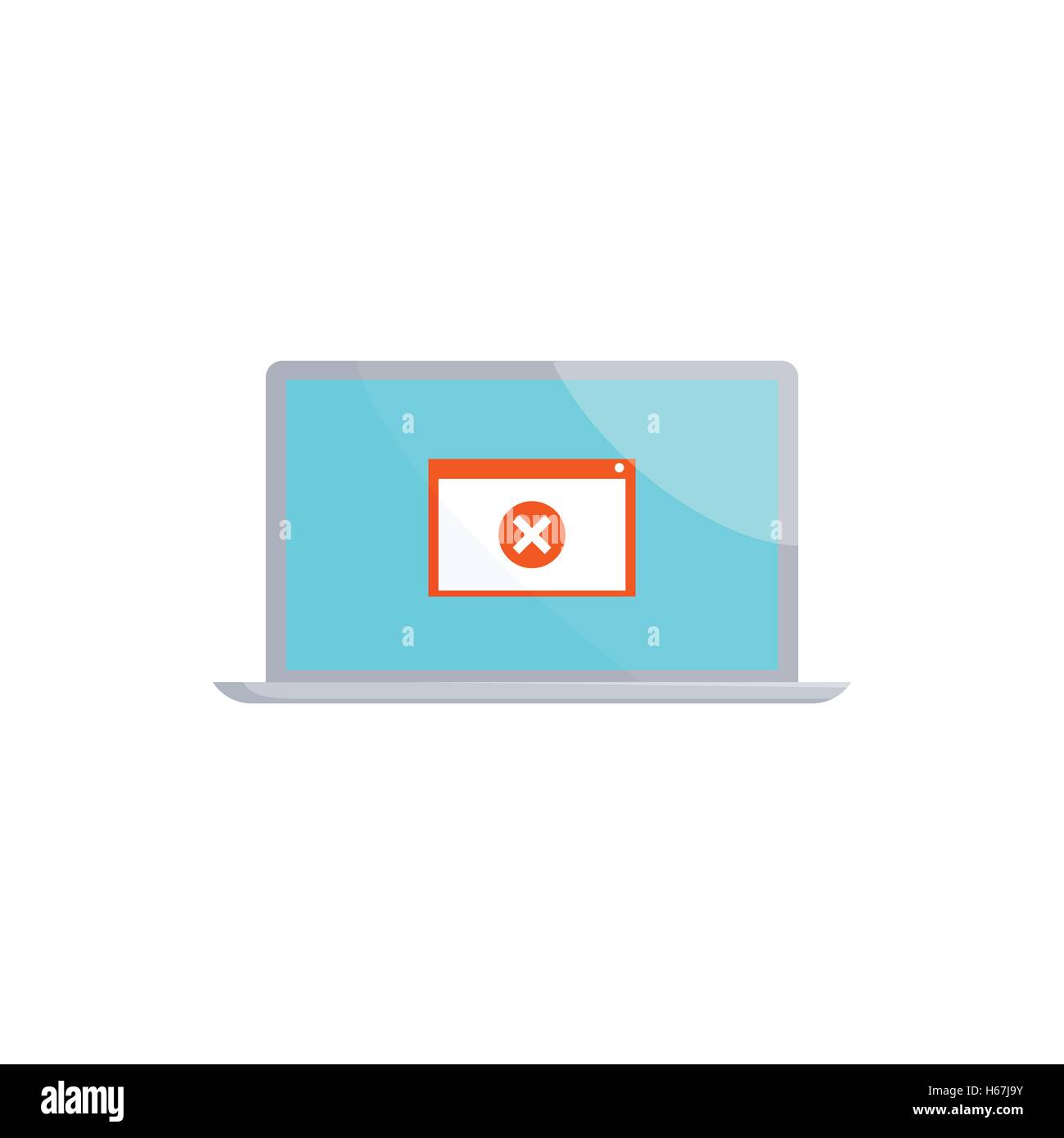 Render computer error on screen Stock Vector Images - Alamy