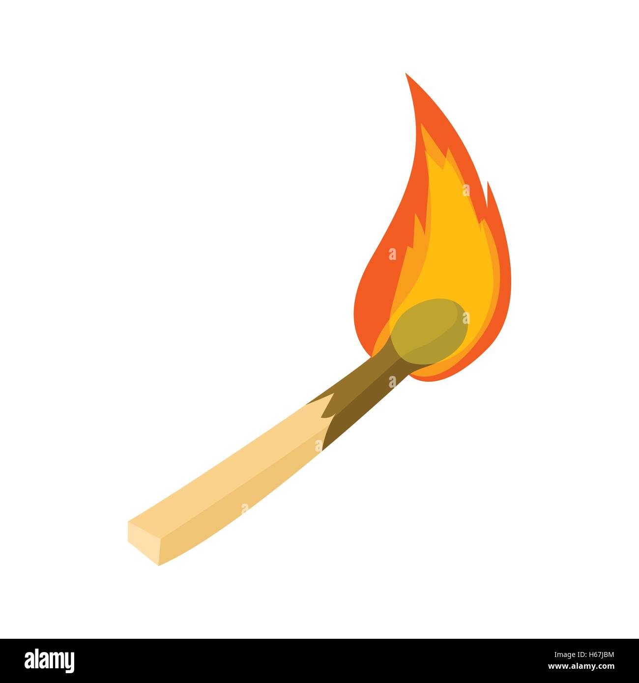 Burning match icon, cartoon style Stock Vector Image & Art - Alamy
