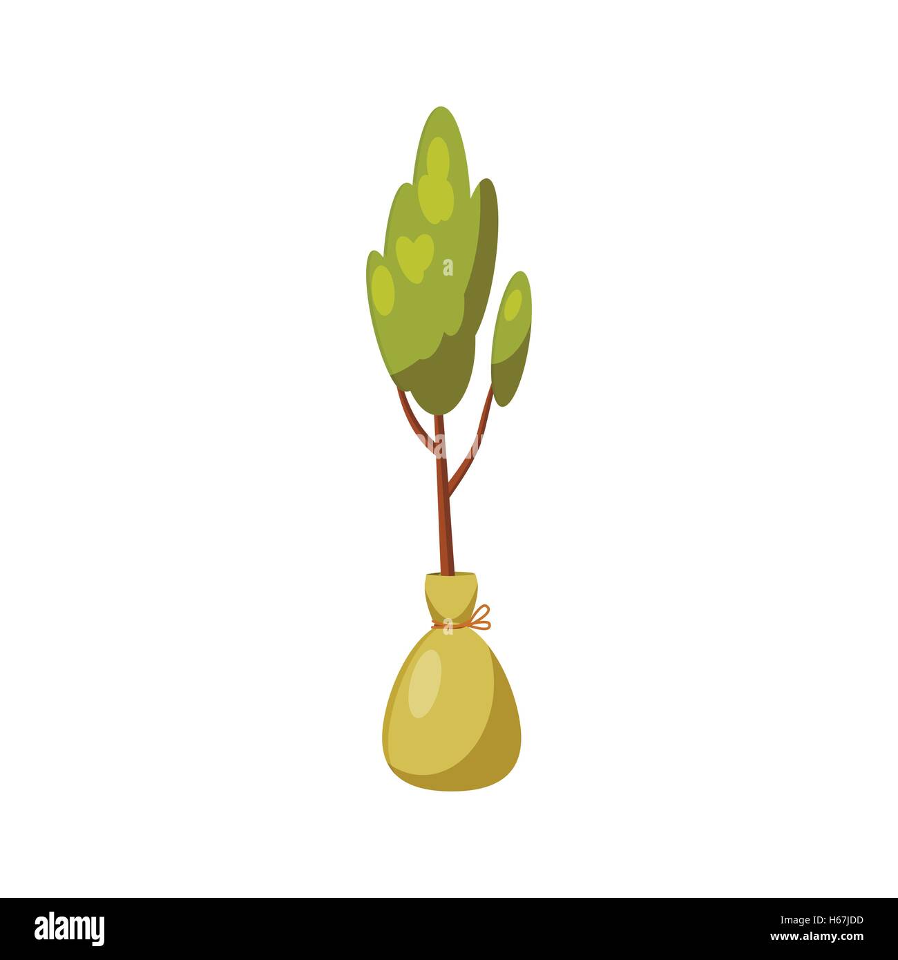 Transplanting seedling Stock Vector Images - Alamy