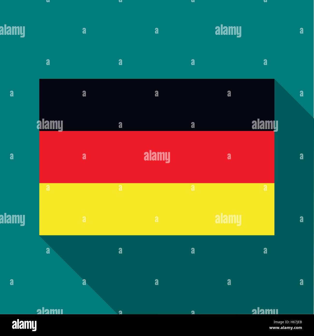 Flag of Germany icon in flat style Stock Vector Image & Art - Alamy
