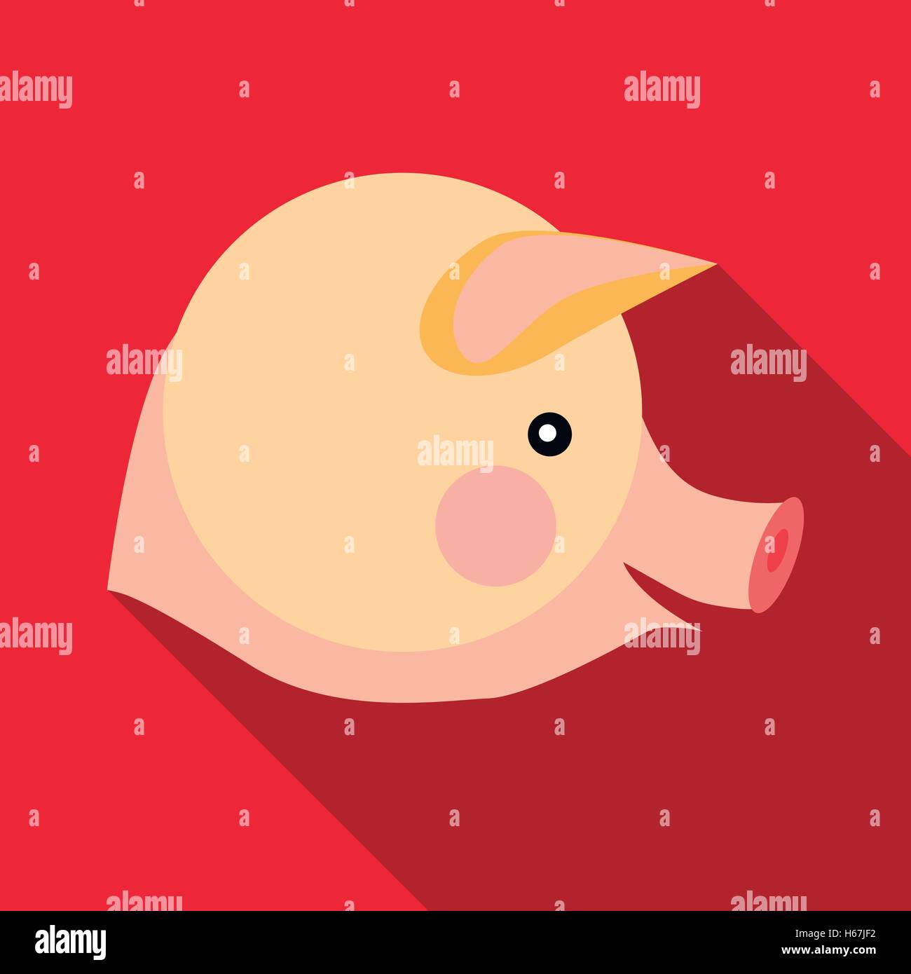 One little piglet standing Stock Vector Images - Alamy