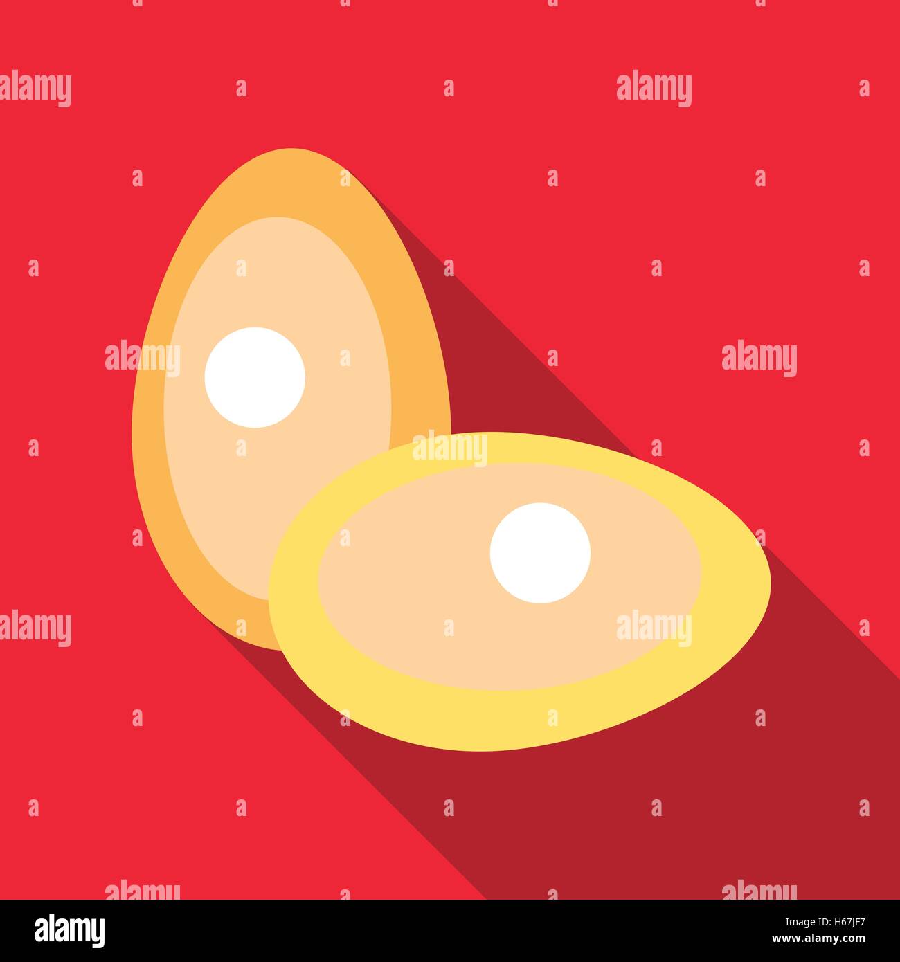 Two eggs icon in flat style Stock Vector Image & Art - Alamy