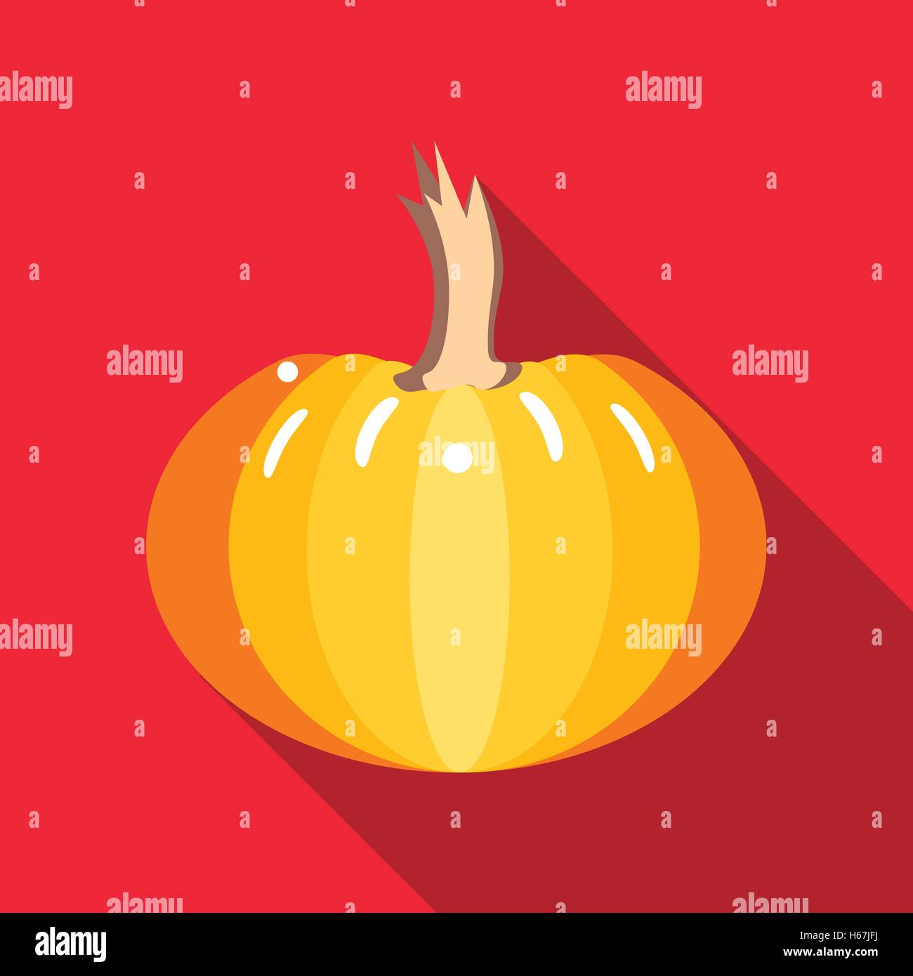 Pumpkin icon in flat style Stock Vector Image & Art - Alamy
