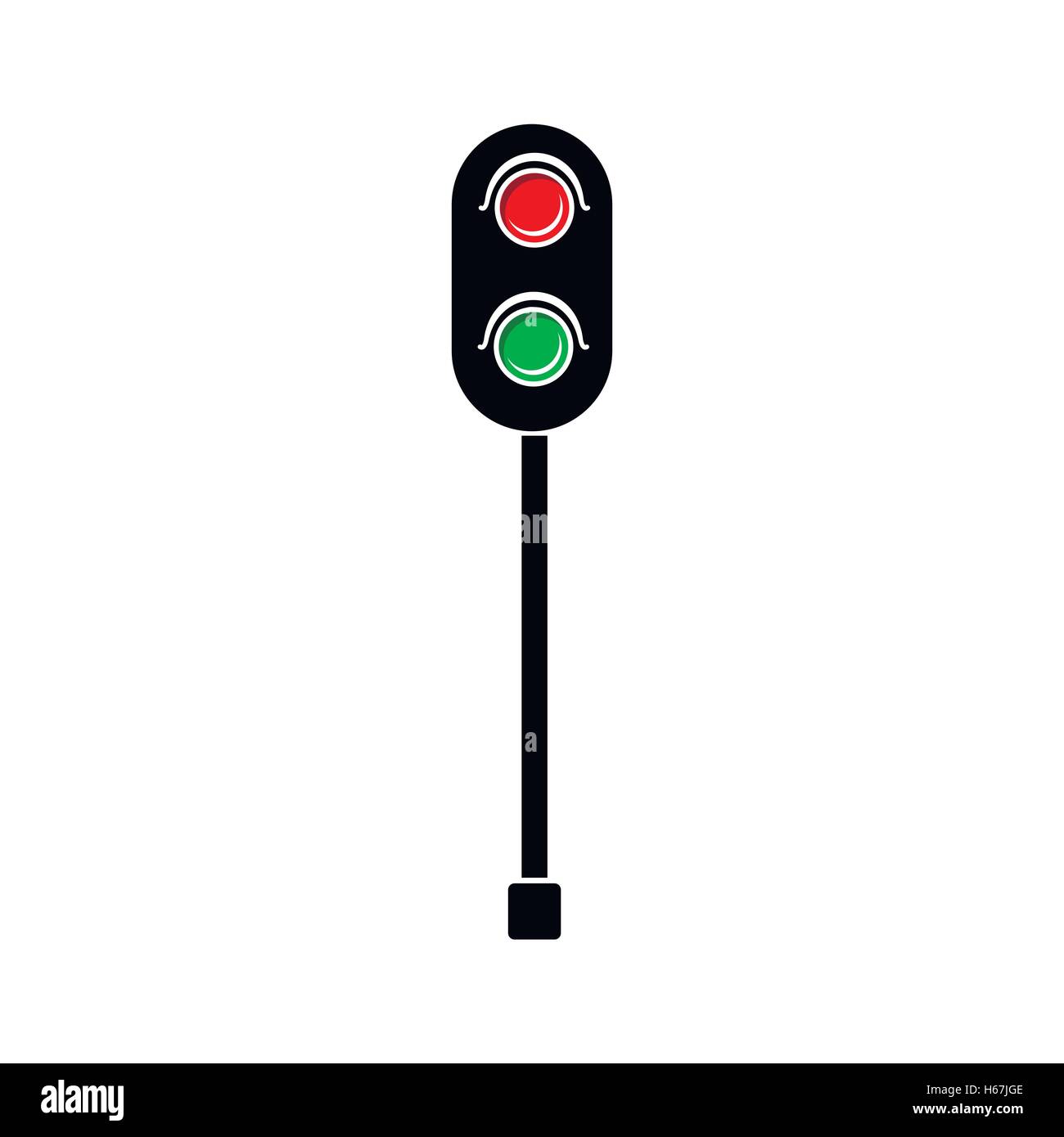 Rail traffic for trains icon, simple style Stock Vector Image & Art - Alamy