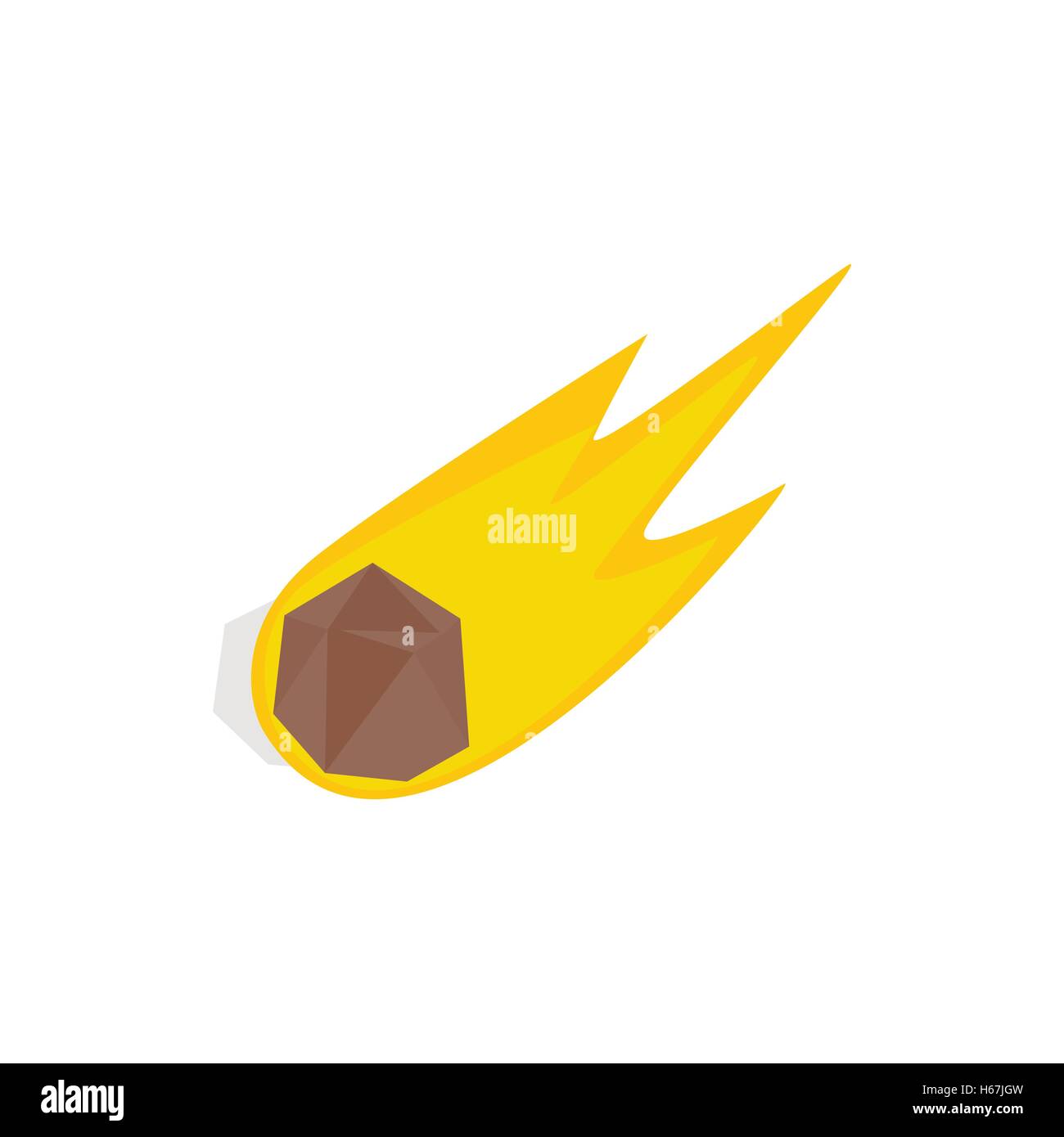 Falling meteor with long tail icon Stock Vector Image & Art - Alamy