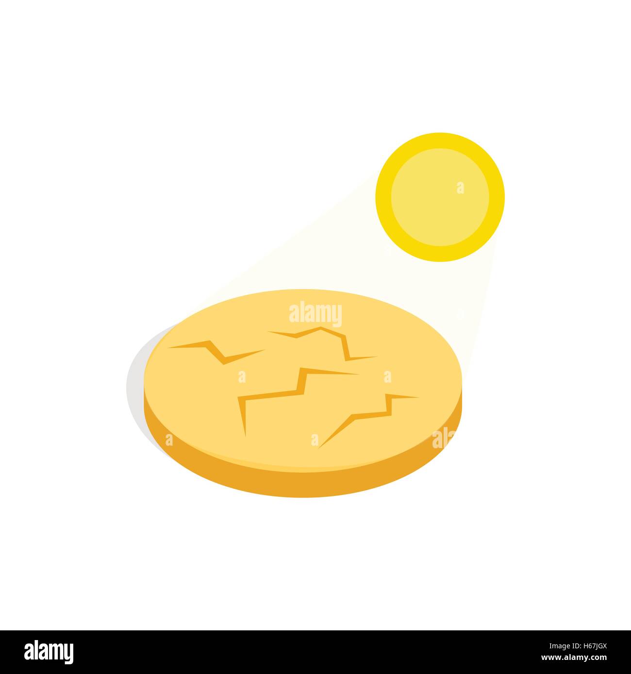 Dry clay cracked earth Cut Out Stock Images & Pictures - Alamy