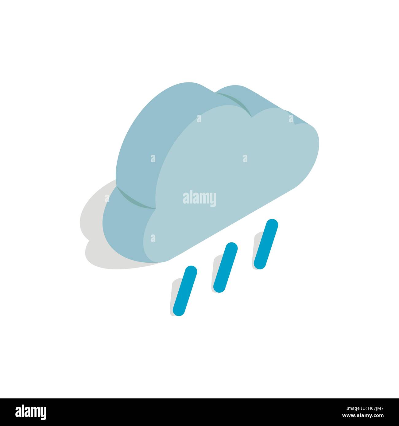 Heavy rain icon, isometric 3d style Stock Vector Image & Art - Alamy