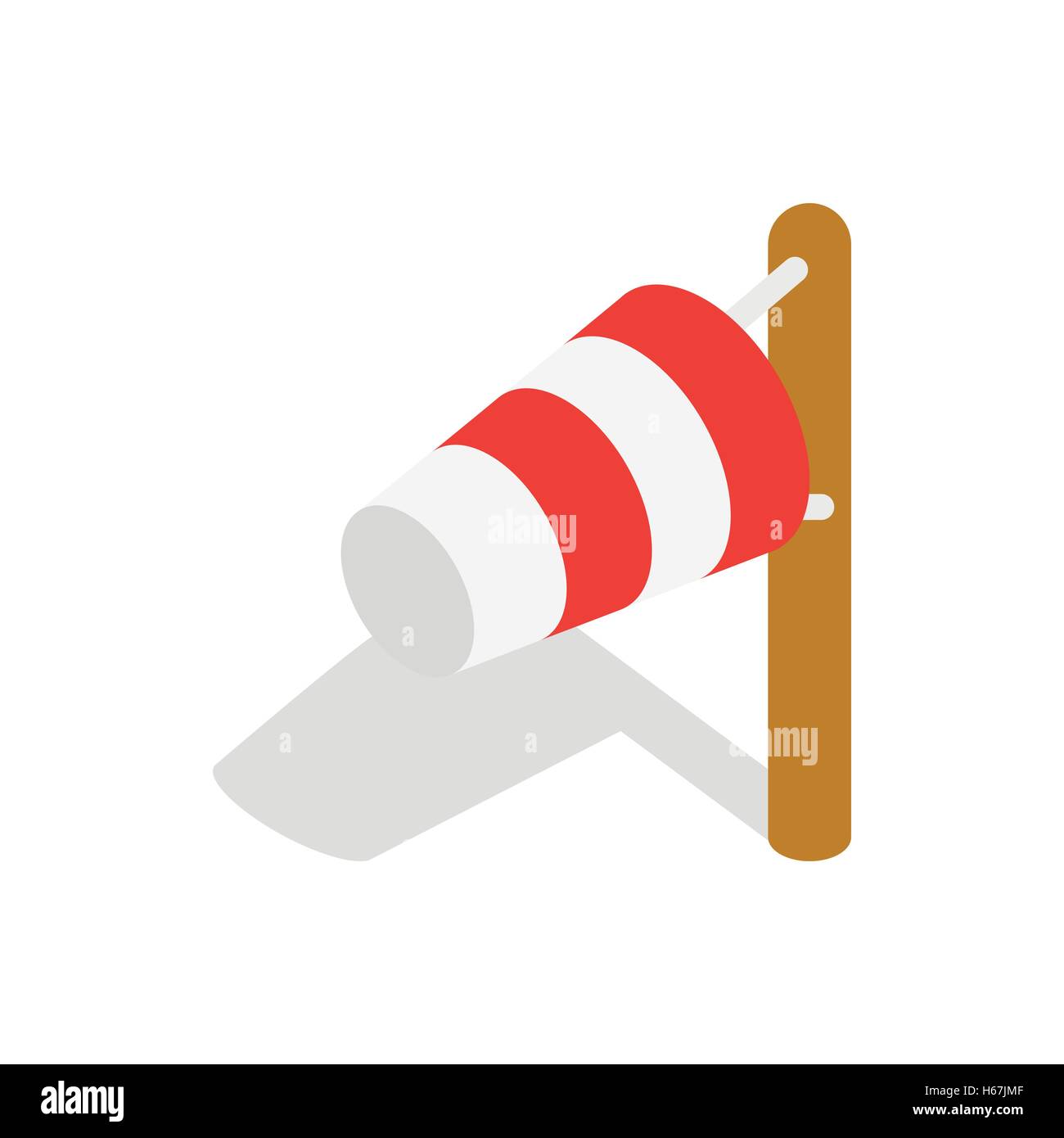 Windsock icon in isometric 3d style Stock Vector Image & Art - Alamy