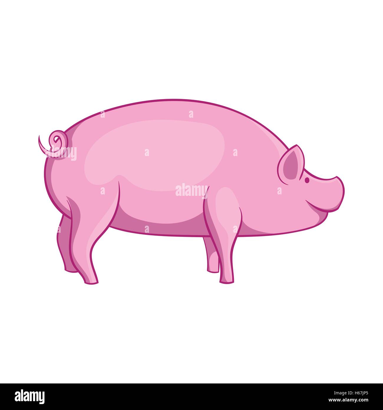 Pig icon, cartoon style Stock Vector Image & Art - Alamy