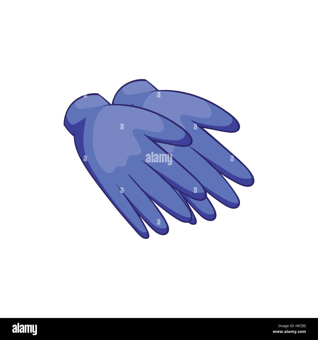 Rubber gloves icon, cartoon style Stock Vector Image & Art - Alamy