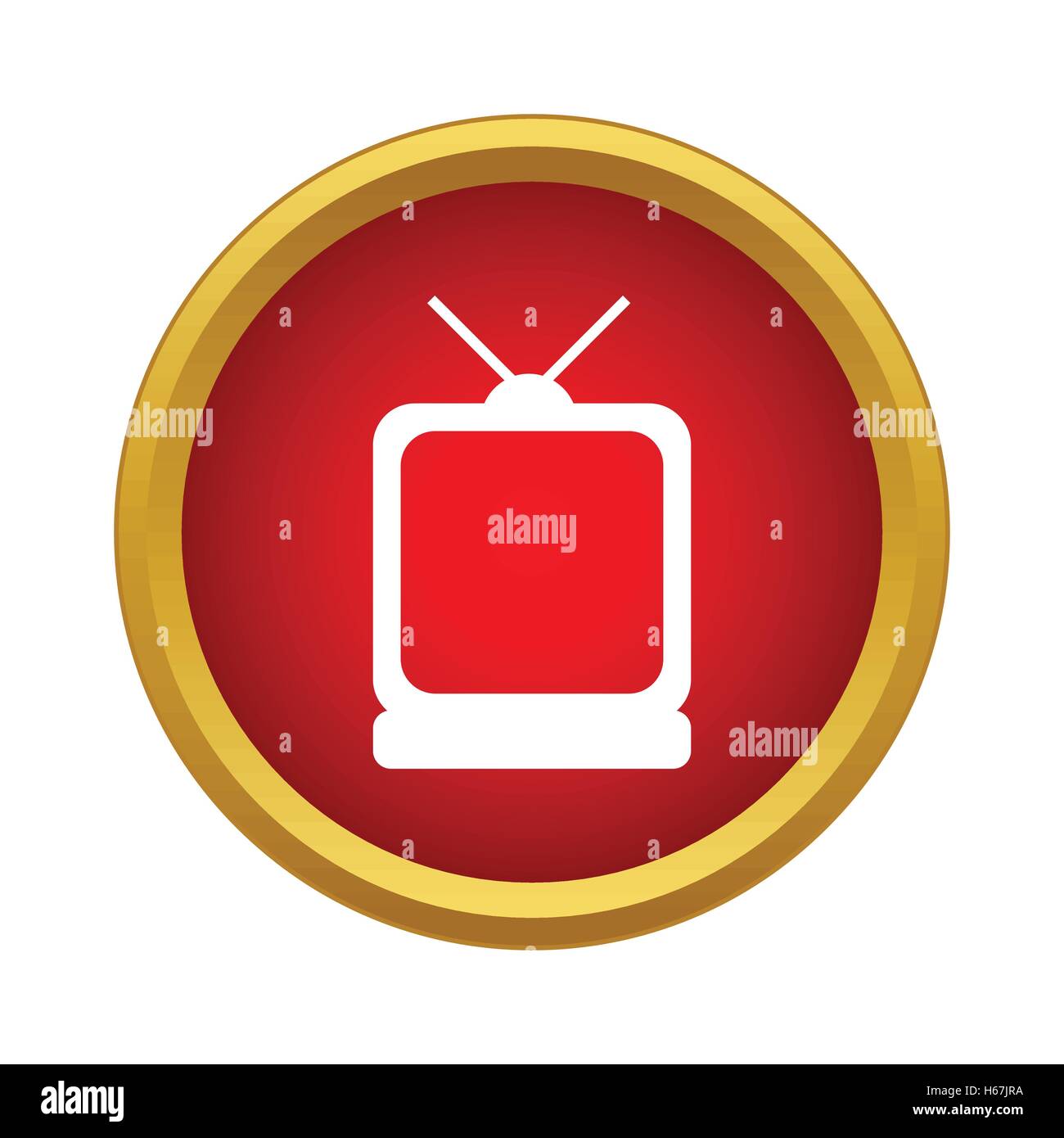 TV icon in simple style Stock Vector Image & Art - Alamy